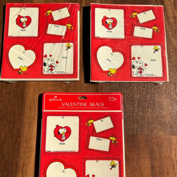 Peanuts | Other | Hallmark Snoopy Woodstock Vintage Seals Stickers ...
